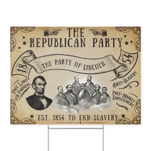 Old Timey Republican Yard Sign - Etsy