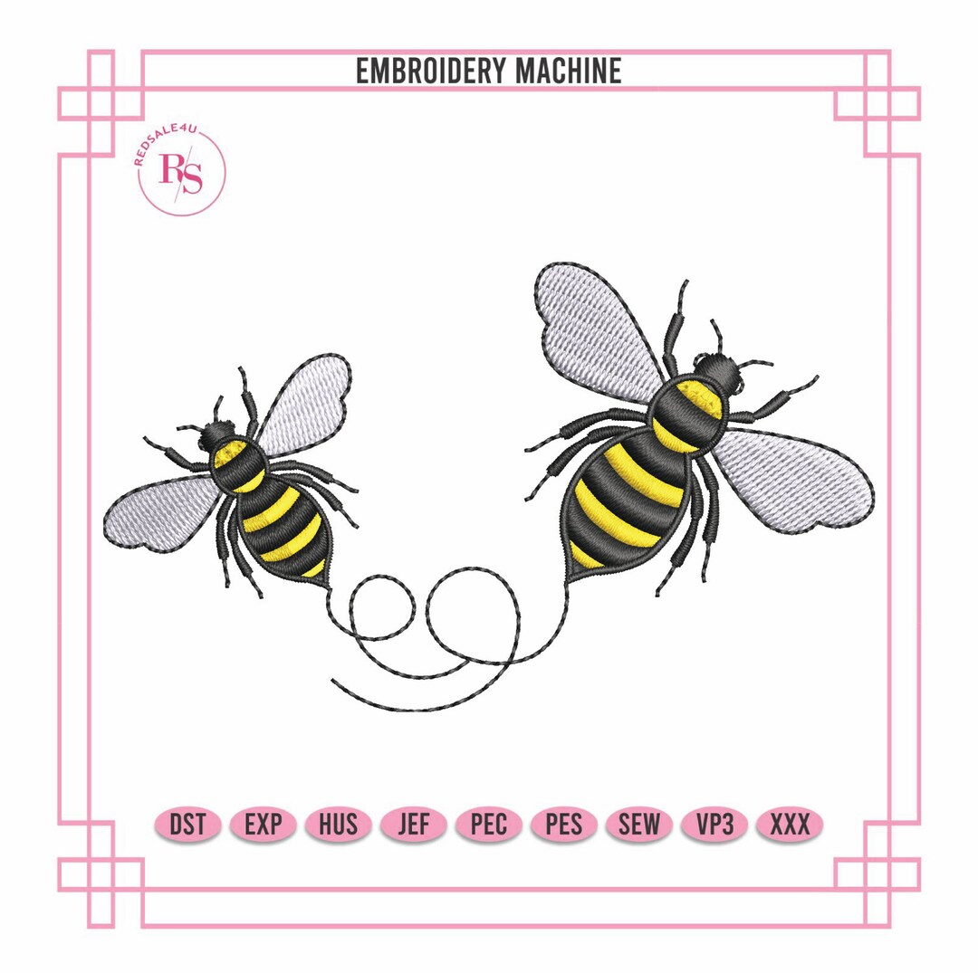 Cute Bumble Bees Design, Honey Bees Machine Embroidery, Birds ...