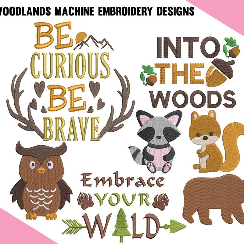 Woodland Embroidery - Etsy