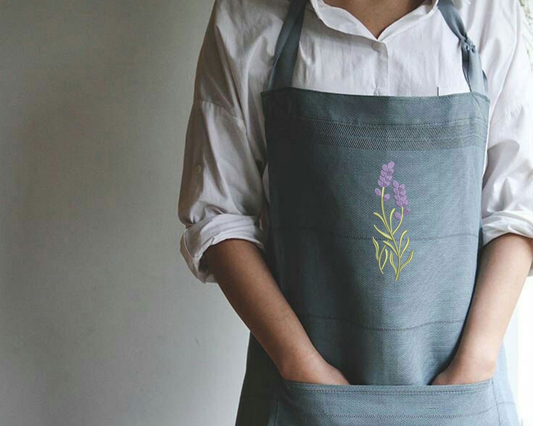 Lavish Lavender Design Embroidery, Mini Flower Machine Embroidery ...