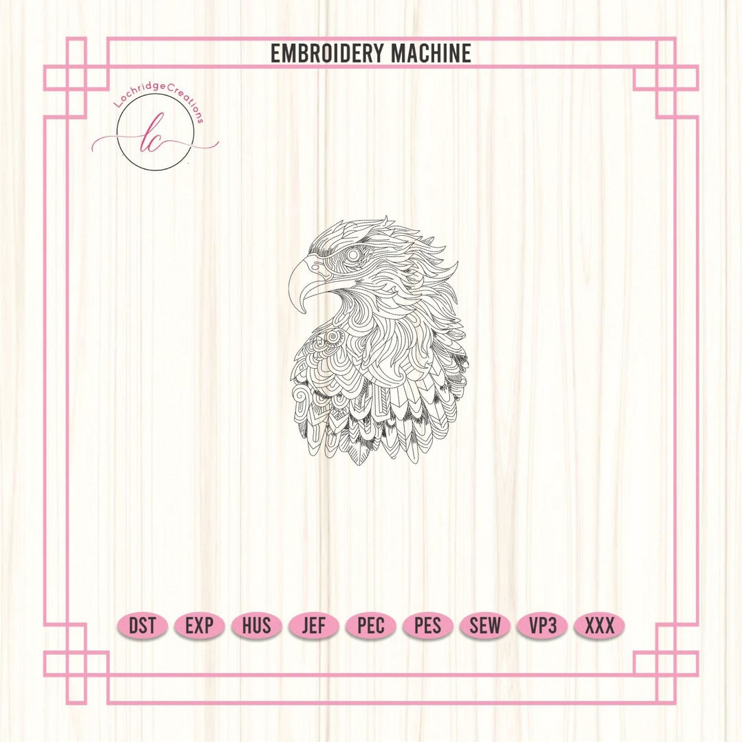Eagle Silhouette Machine Embroidery Design, Digital Embroidery File ...