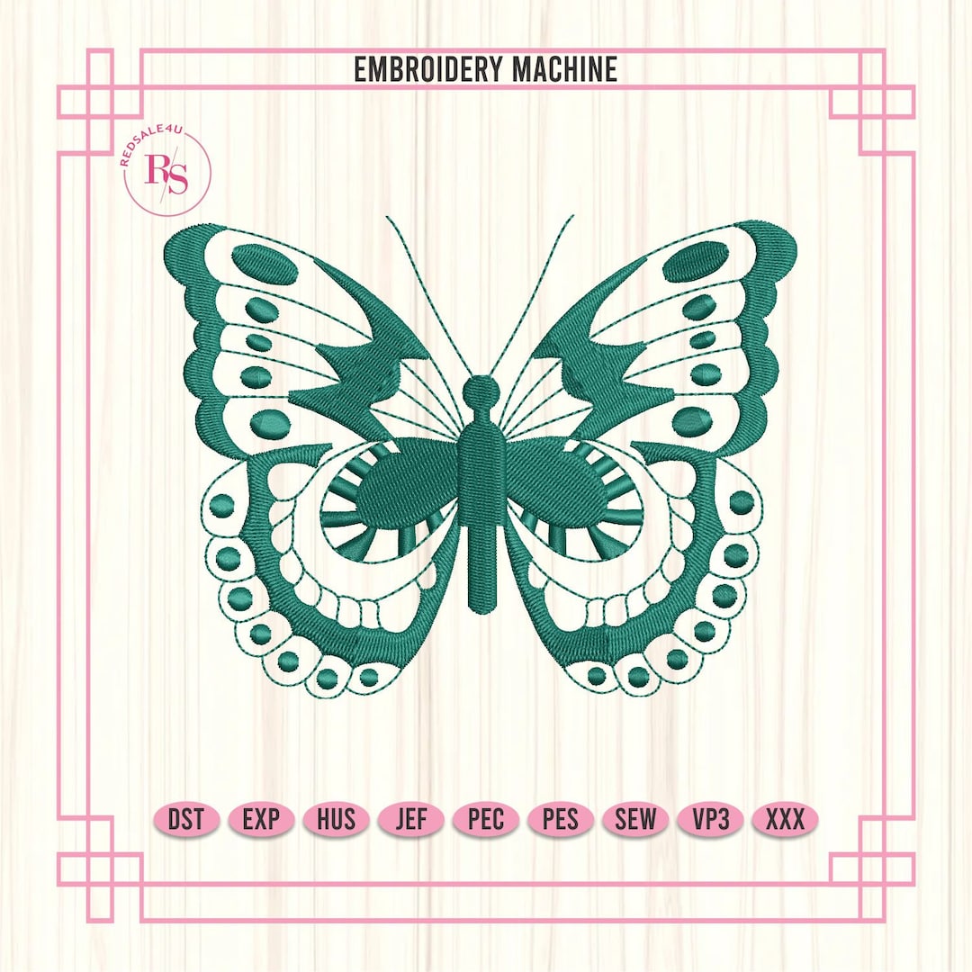 FSL Butterfly Embroidery Design, Cute Butterfly Machine Embroidery ...