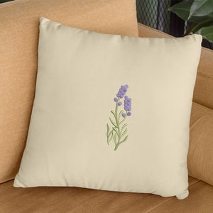 Lavish Lavender Design Embroidery, Mini Flower Machine Embroidery ...