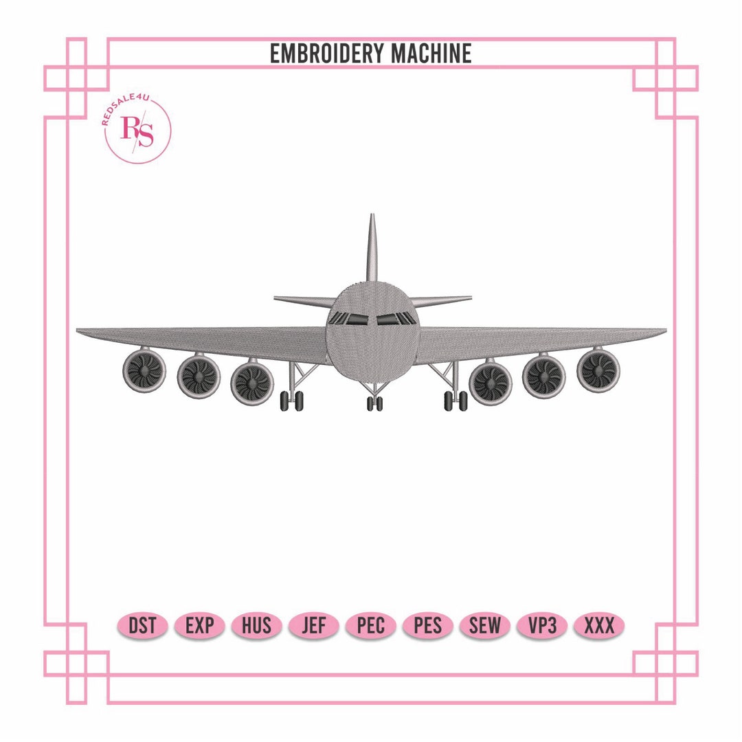 Airplane Machine Embroidery, Aeroplane in the Sky Embroidery Design ...