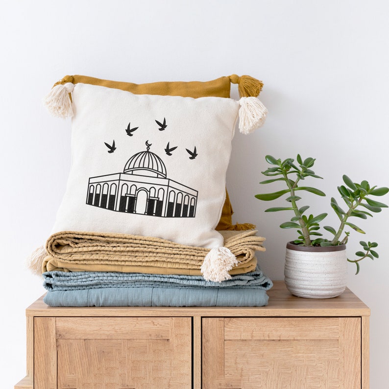 Islamic Mosque Embroidery Design, Al-aqsa Mosque Embroidery Pattern ...