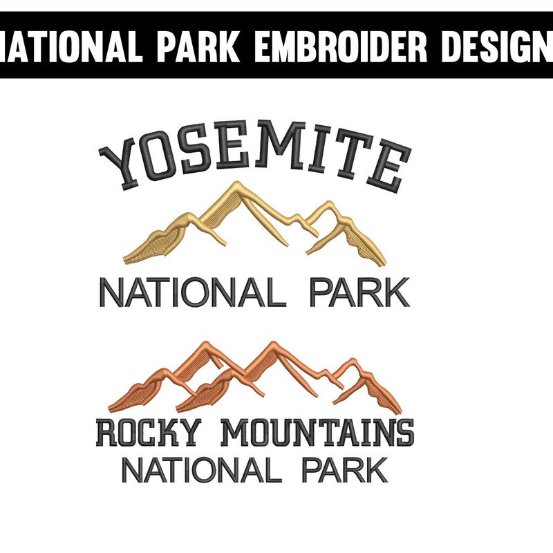 National Parks Machine Embroidery Designs - Etsy