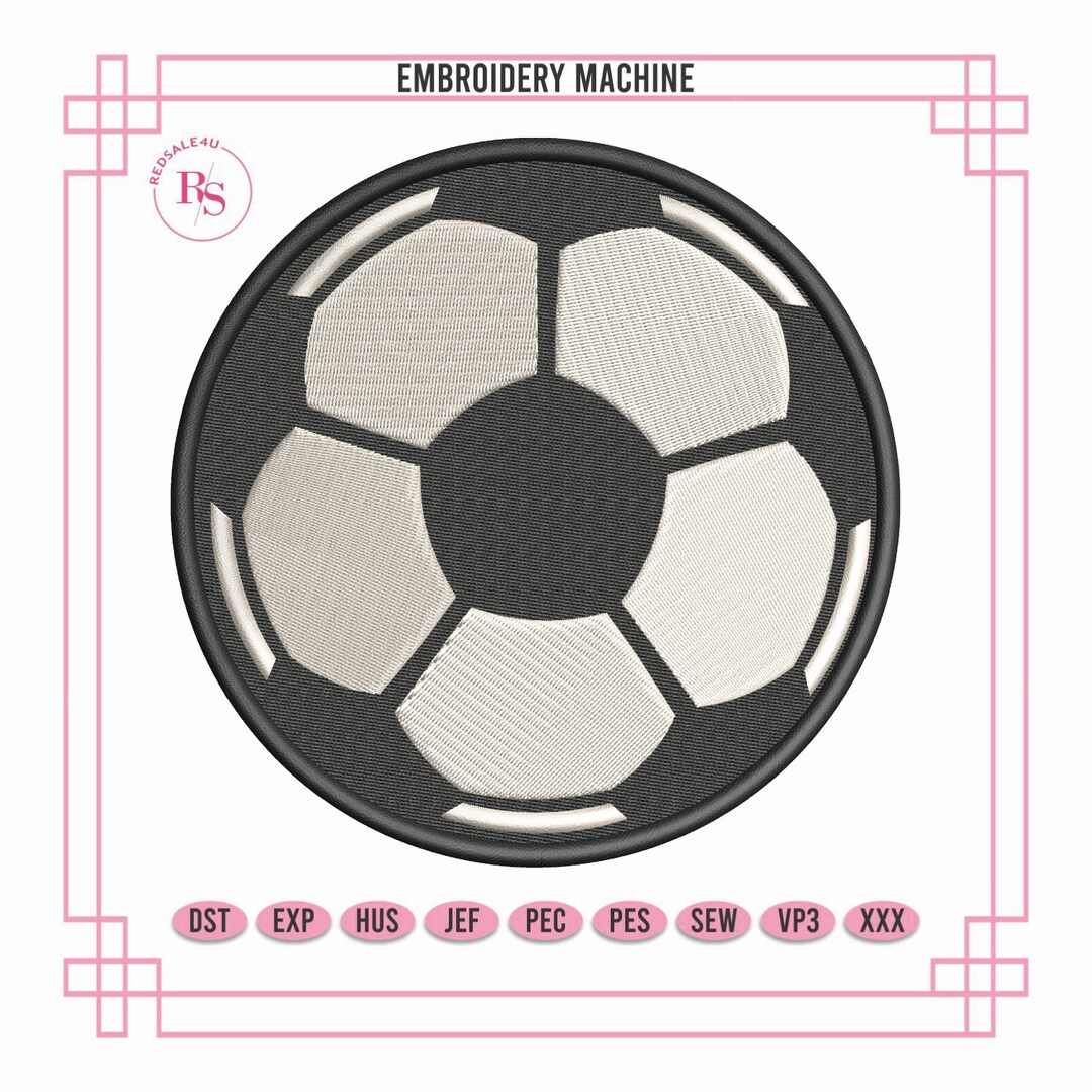 Soccer Ball Embroidery, Football Design Machine Embroider Pattern ...
