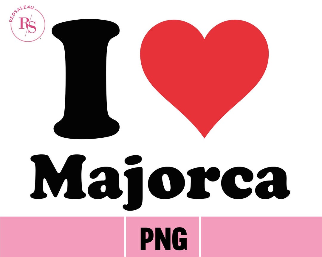 Cute Heart Png, I Heart Majorca Sweater Text, I Love Majorca Png, Cute ...