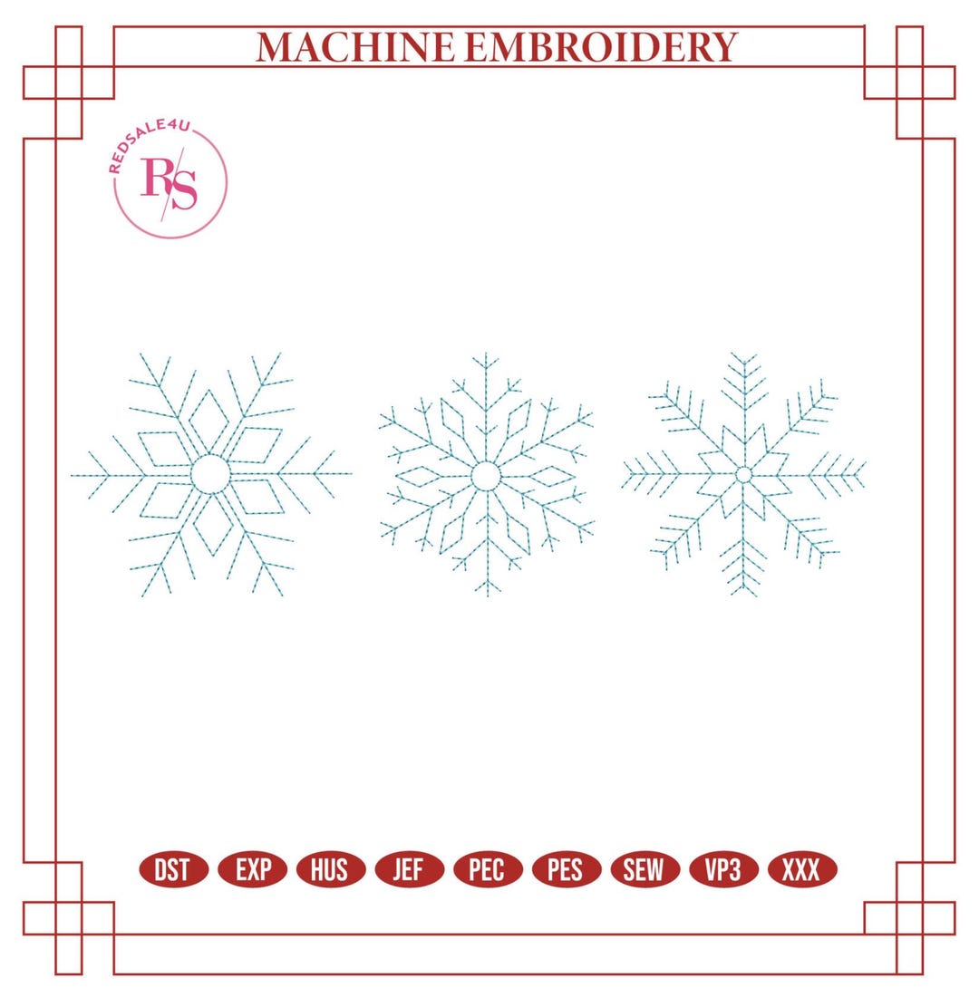 Snowflake Machine Embroidery Designs, Christmas Snowflakes Embroidery ...
