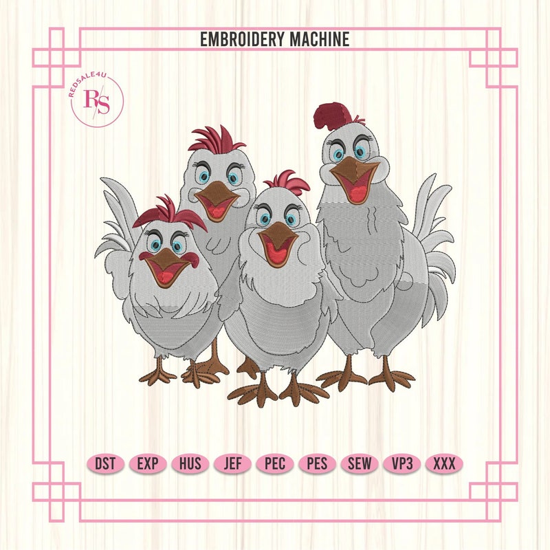 Hen Embroidery - Etsy