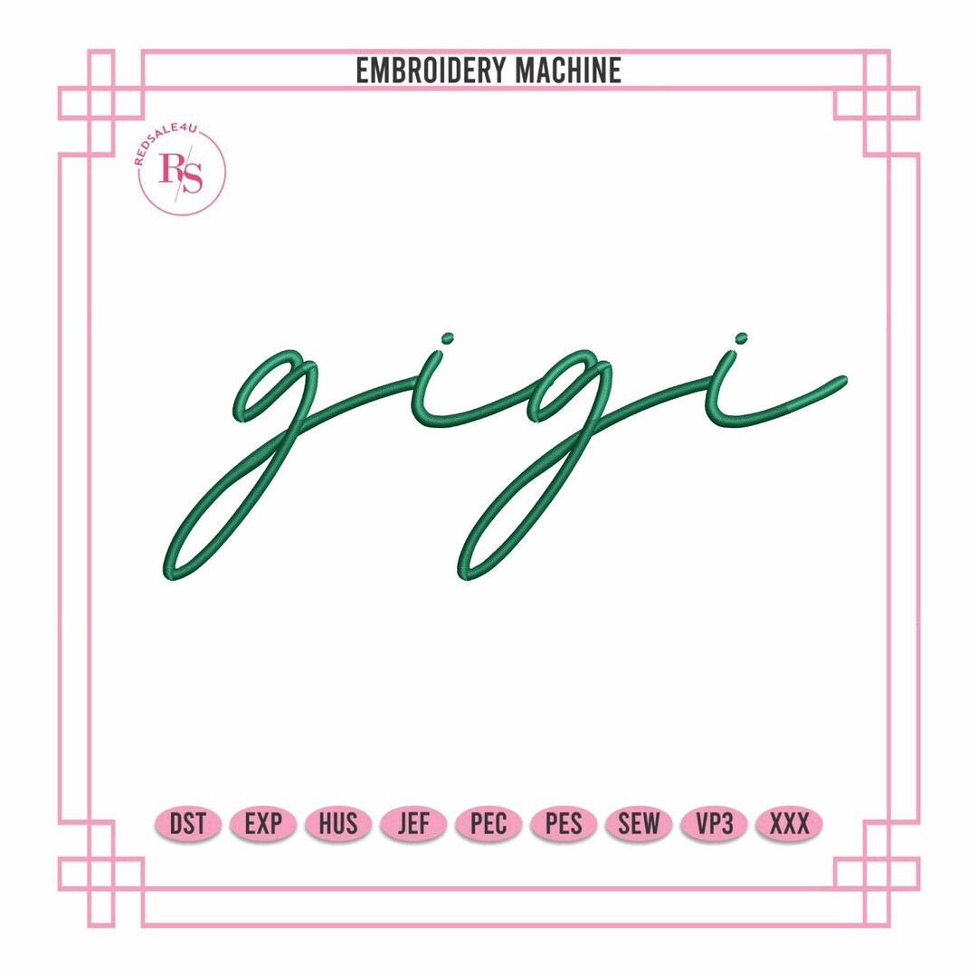 Gigi Embroidery Designs, Grandma Gift Machine Embroidery Designs, Mimi ...