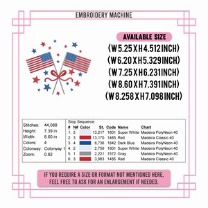 Usa Flags Embroidery, 4th of July Designs Machine Embroidery, Flags ...