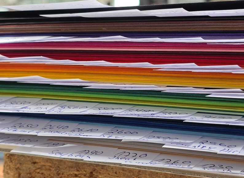 Real Color Sample Pieces 219! Colors 300g Cardstock Cardboard Craft ...