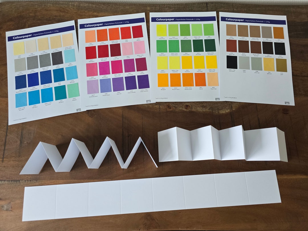 80x80mm Concertina Album 8 Segments / Available: 17 Different Sizes ...