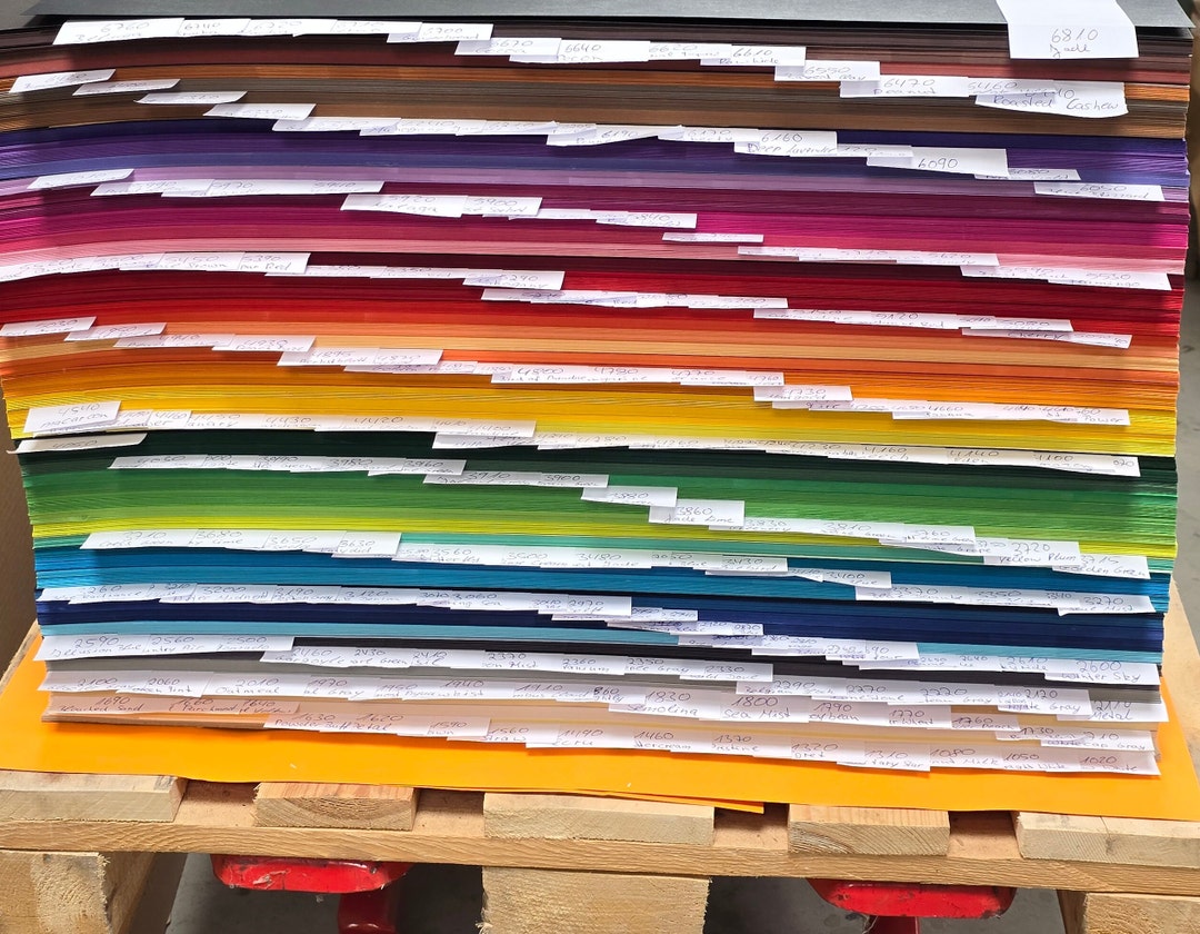 Real Color Sample Pieces 219! Colors 300g Cardstock Cardboard Craft ...