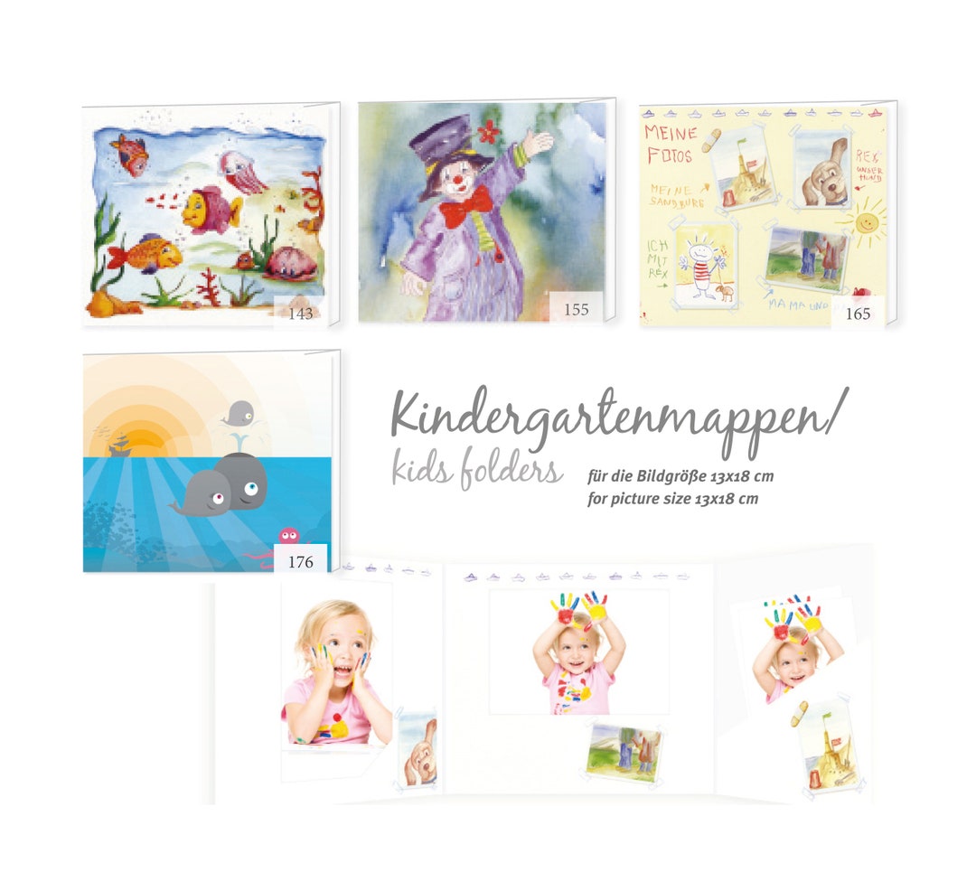 School Photo Folders "classic" for 13x18 + 15x21 Portrait Landscape ...