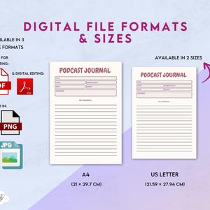 Digital Podcast Planner | Content Planner | Podcast Tracker | Podcast ...