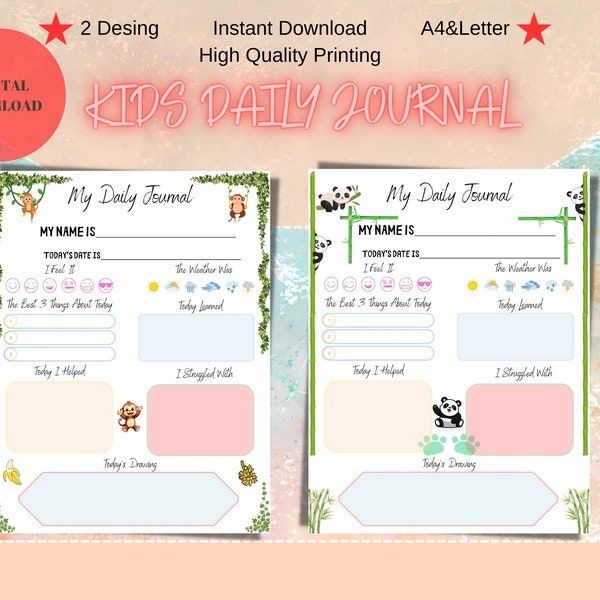 Daily Journal Printable - Etsy