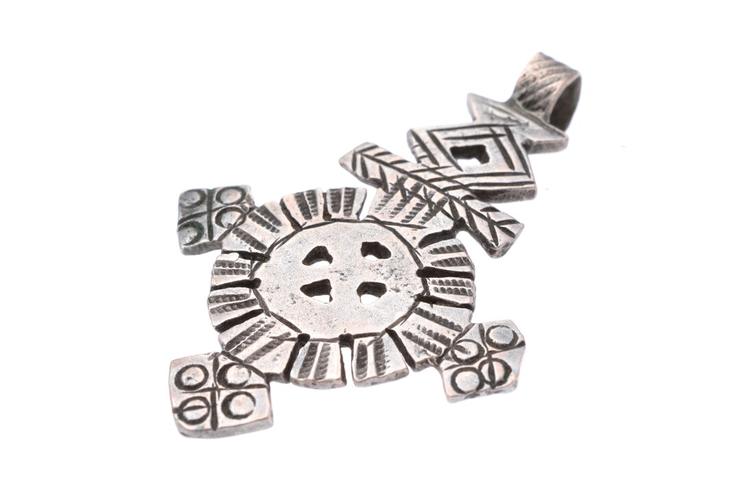 Antique Silver Axoum Cross From the Ethiopia. Tribal Cross Pendant From ...
