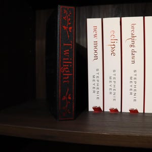Twilight by Stephenie Meyer | Hand Made, Rebind Cover, Foil Vinyl ...