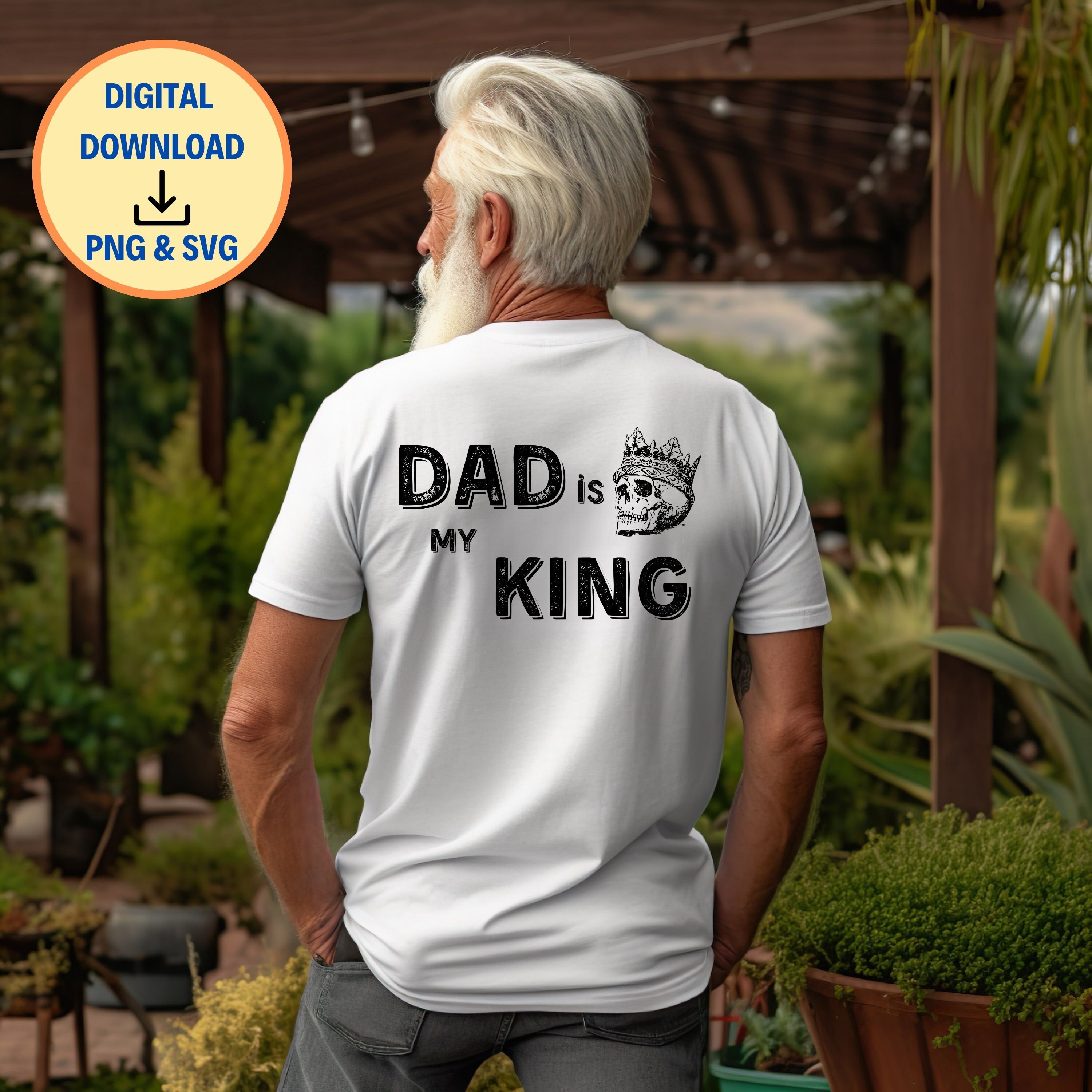 Dad Skull SVG, Funny Quote PNG Designs, Father's Day Gift (digital ...