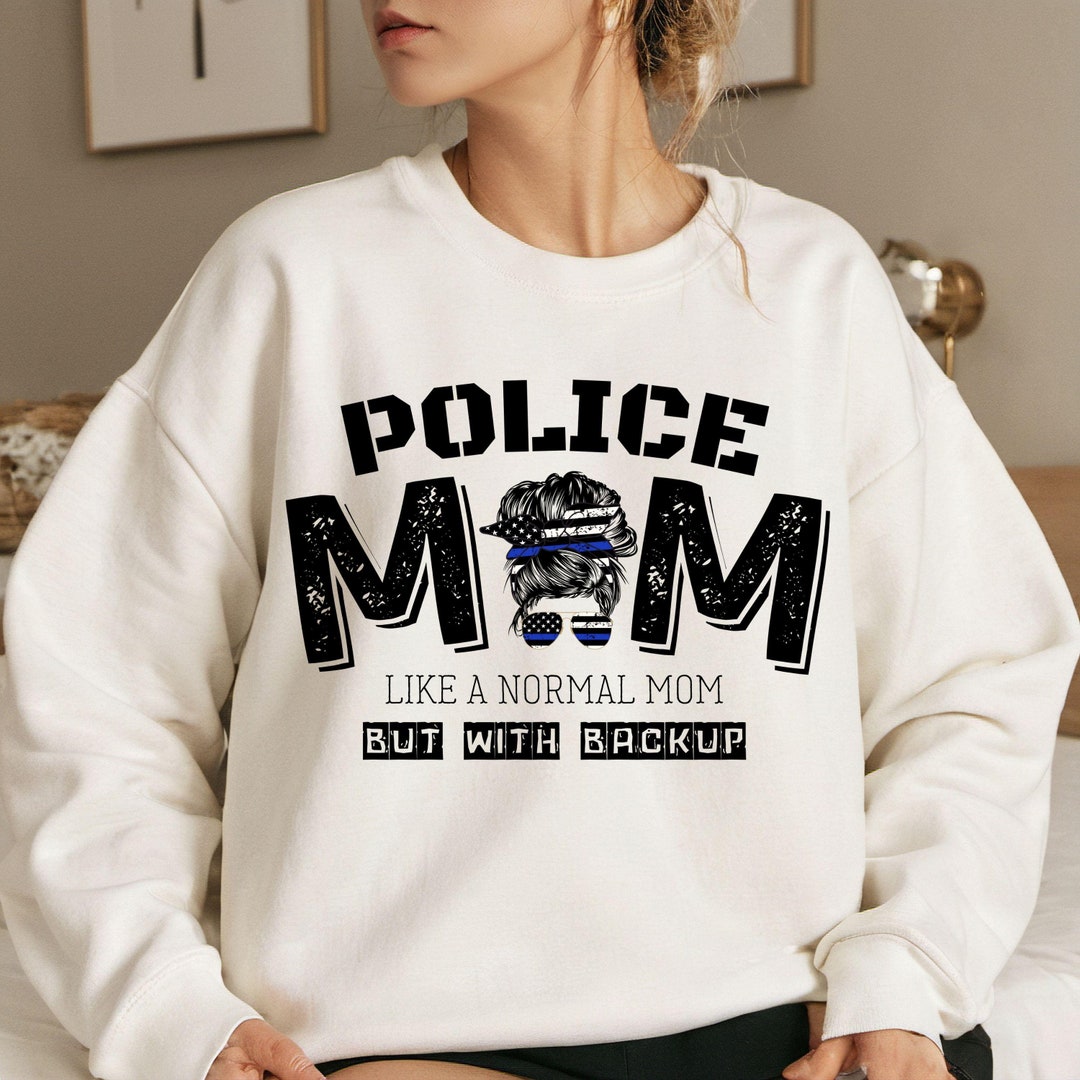 Proud Police Mom Shirt Mug Png, Police Officer Mama Gifts, Back the ...