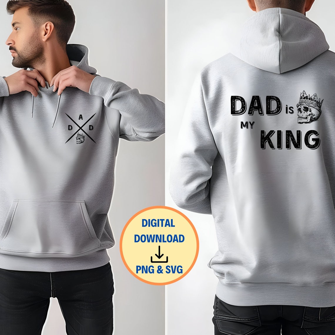 Dad Skeleton Skull Funny Men Quote Png Designs, Fatherhood Svg, Fathers ...