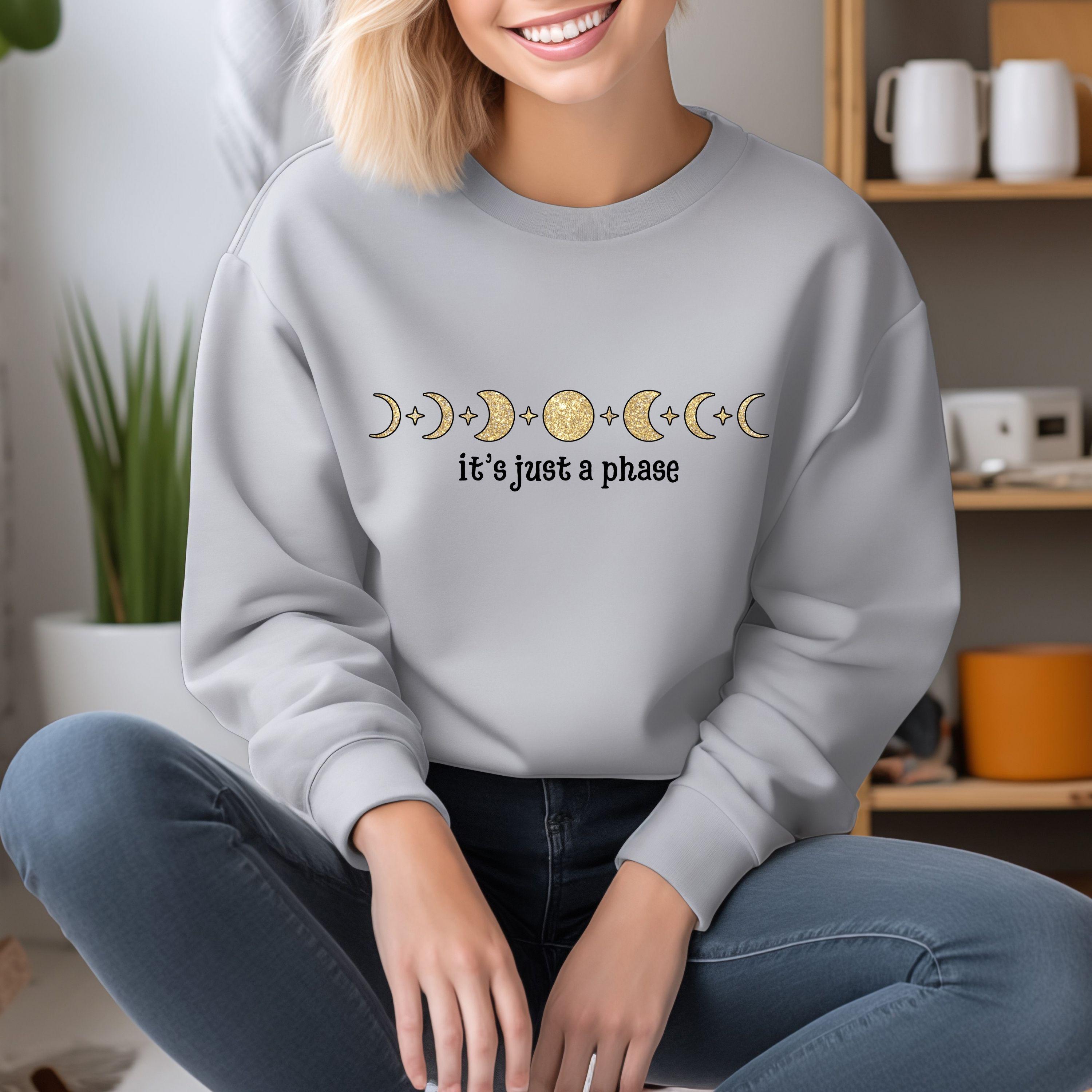 Moon Phase Png Svg, Its Just a Phase Png Svg, Boho Mystical Moon ...