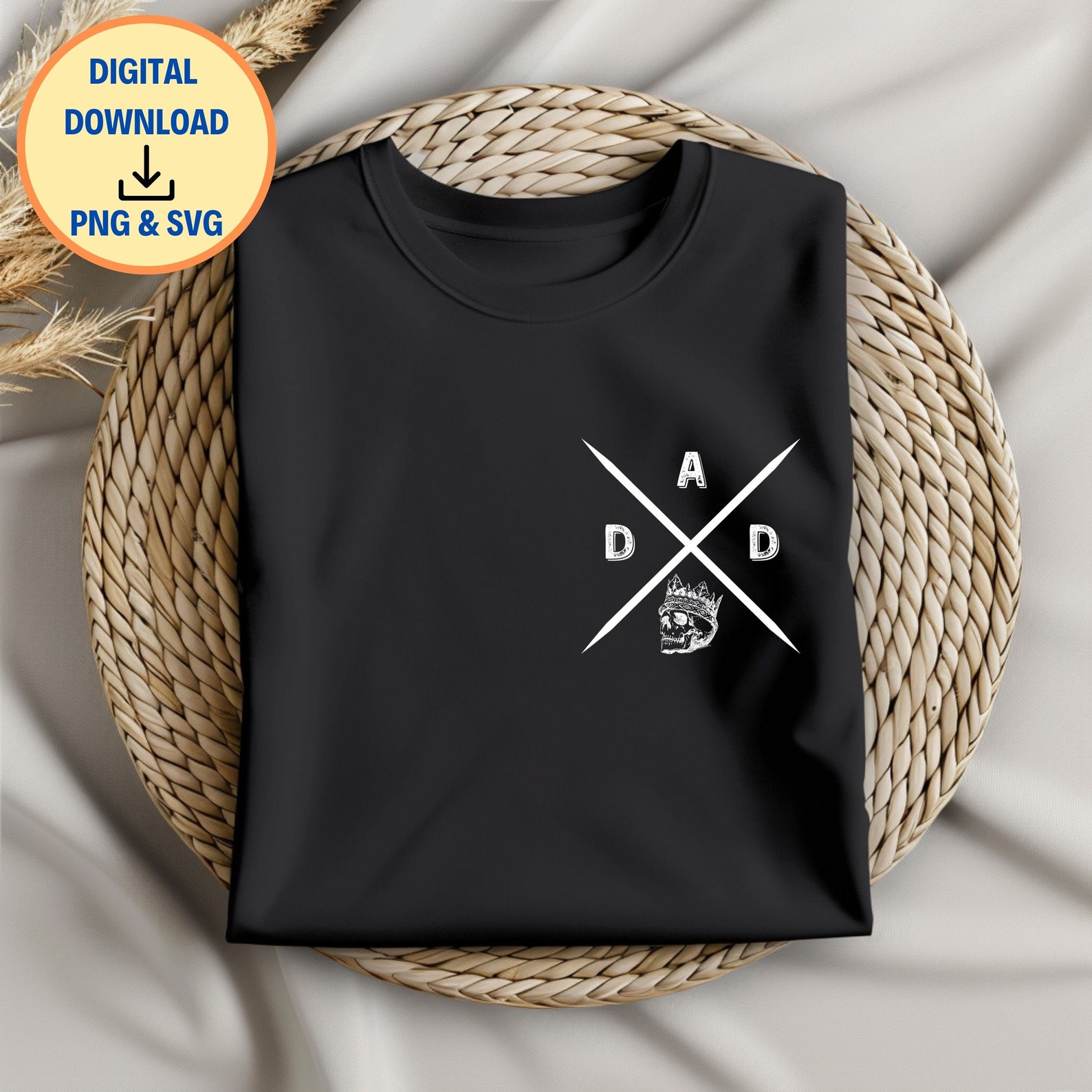 Dad Skull SVG, Funny Quote PNG Designs, Father's Day Gift (digital ...