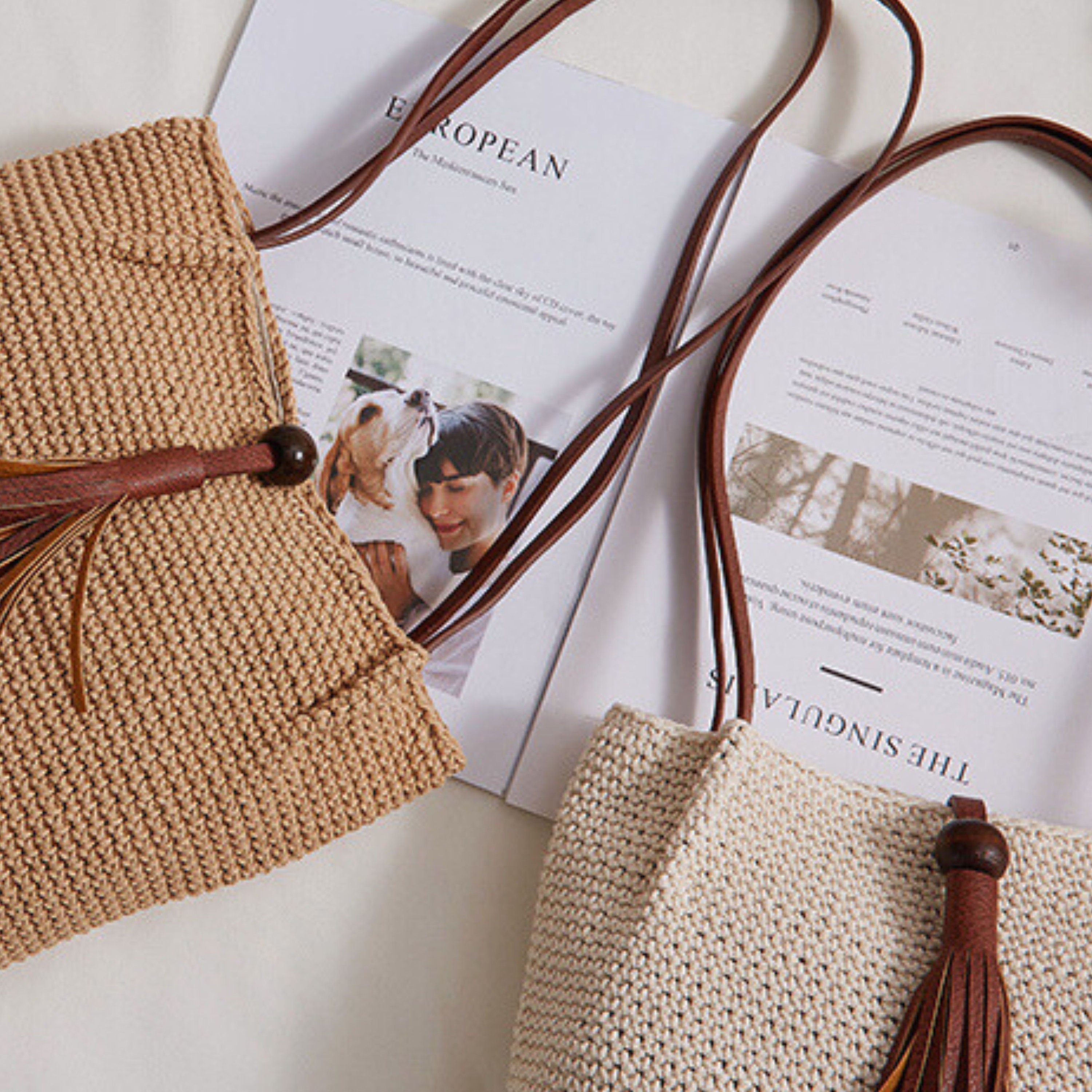 Cotton Knitted Boho Shoulder Bag,knit Tote Bag,women’s Tote Bag - Etsy