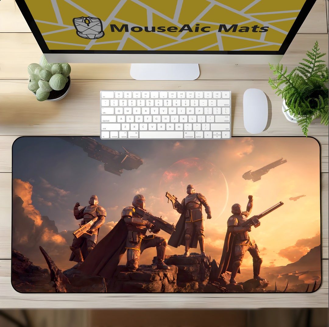 Helldivers Mouse Pad Large Desk Mat RGB Mousepad for Gaming LED Gift ...
