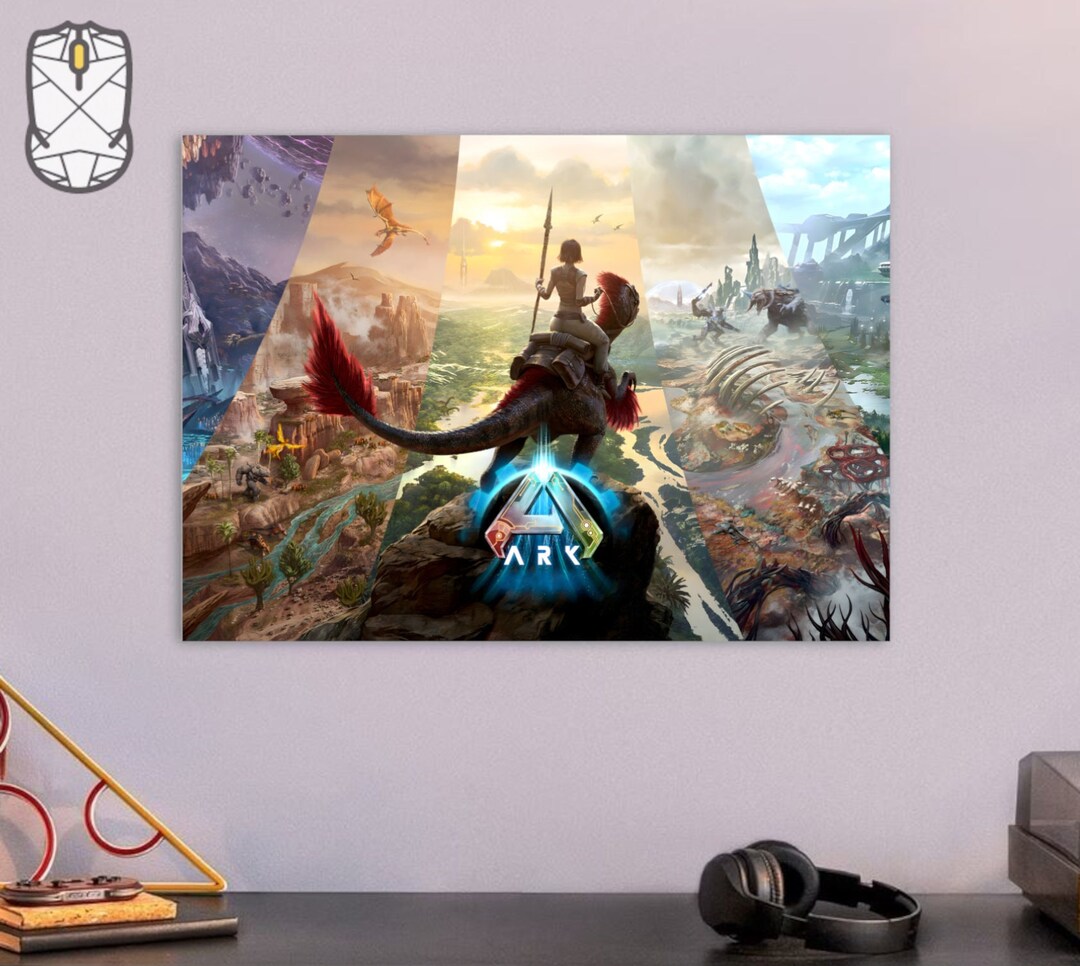 Ark Survival Ascended Poster Large ARK Poster Gaming Poster for ARK ...