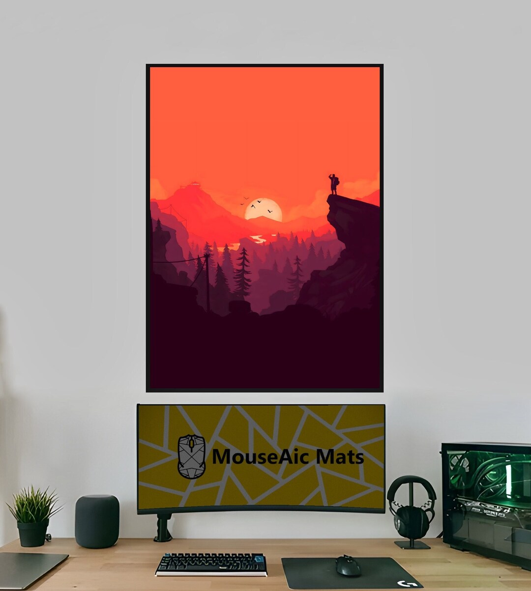 Firewatch Poster Large Hiking Poster Gaming Poster for Firewatch Decor ...