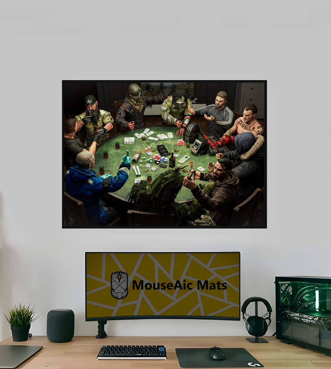 Tarkov Poster Large Escape From Tarkov Poster for Scav Boss Poker Game ...