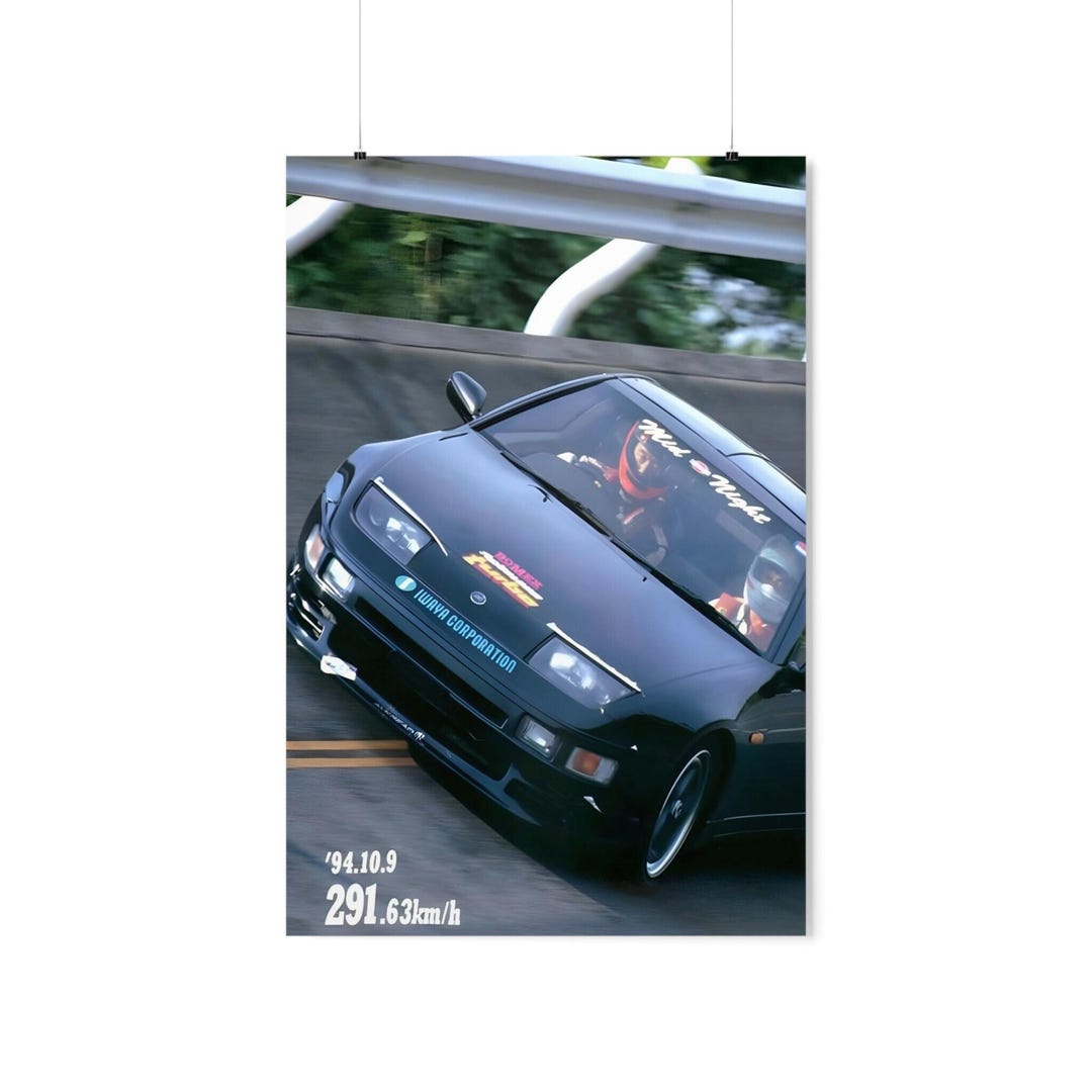 Mid Night Club Black Nissan 300ZX Old School Racing Posters Racing ...