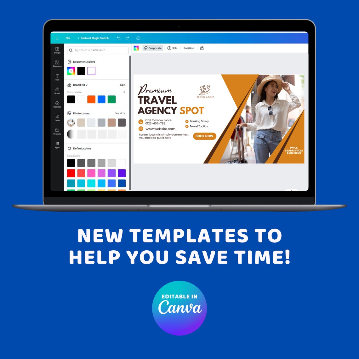 Travel Agent Facebook Cover Templates: 50 Editable Banners (digital ...