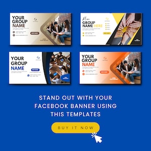 Facebook Group Banner | Facebook Group Cover | Editable Banner ...