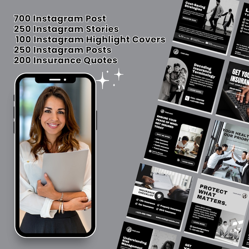 Insurance Flyer | Insurance Social Media Marketing Kit | Insurance ...