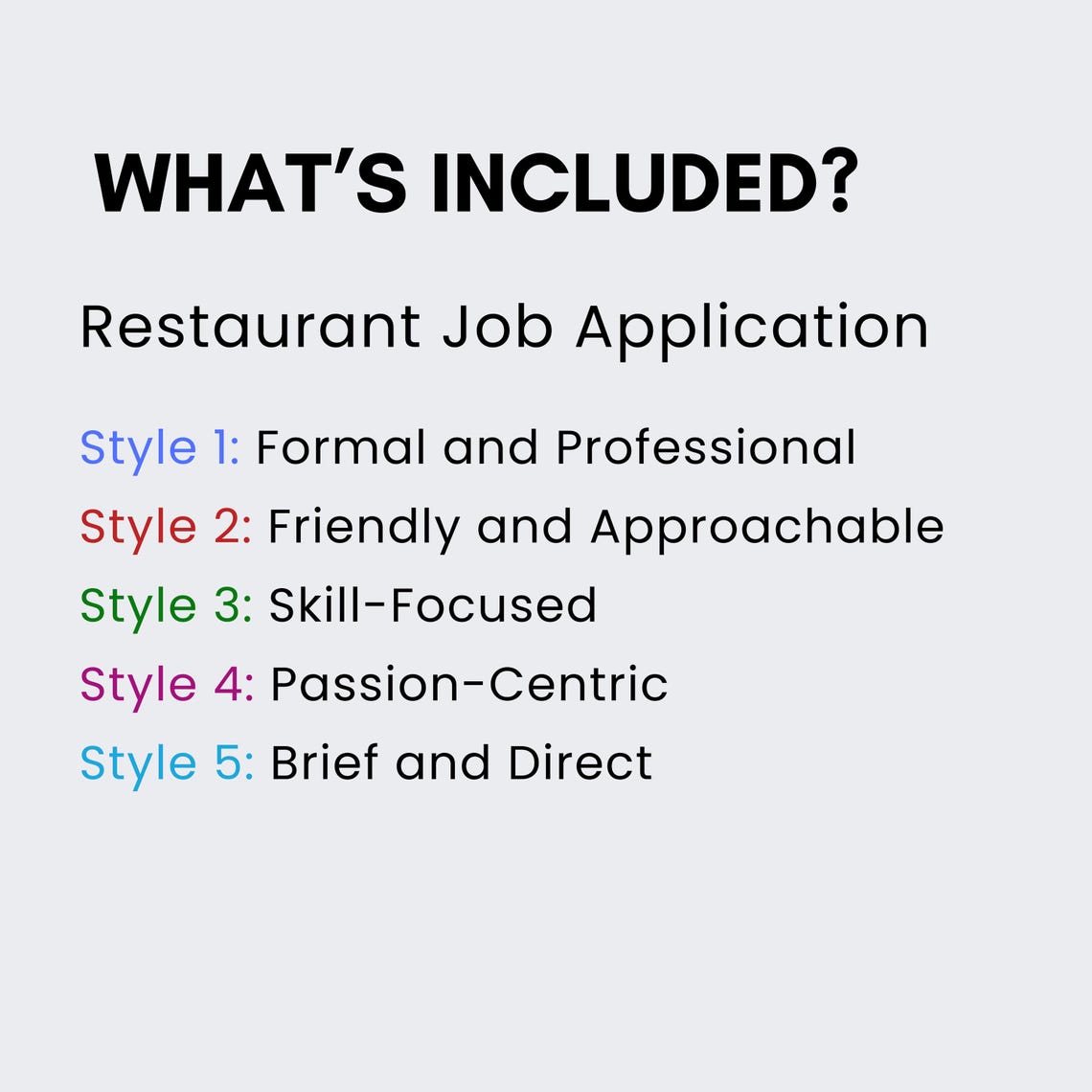 Editable Restaurant Job Application Template (PDF & Word) - Etsy