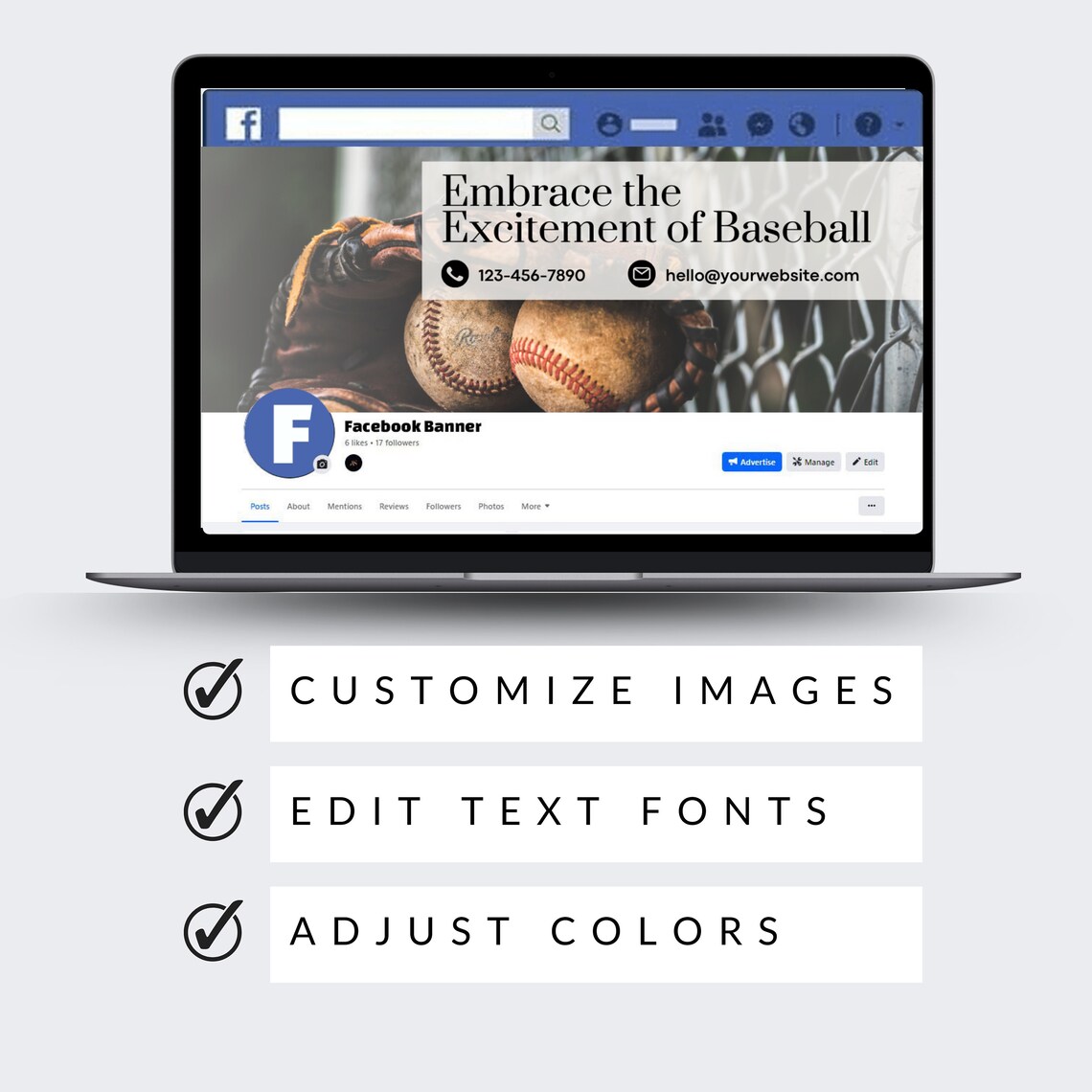 Baseball Social Media Kit | Baseball Social Media Flyer | Baseball ...