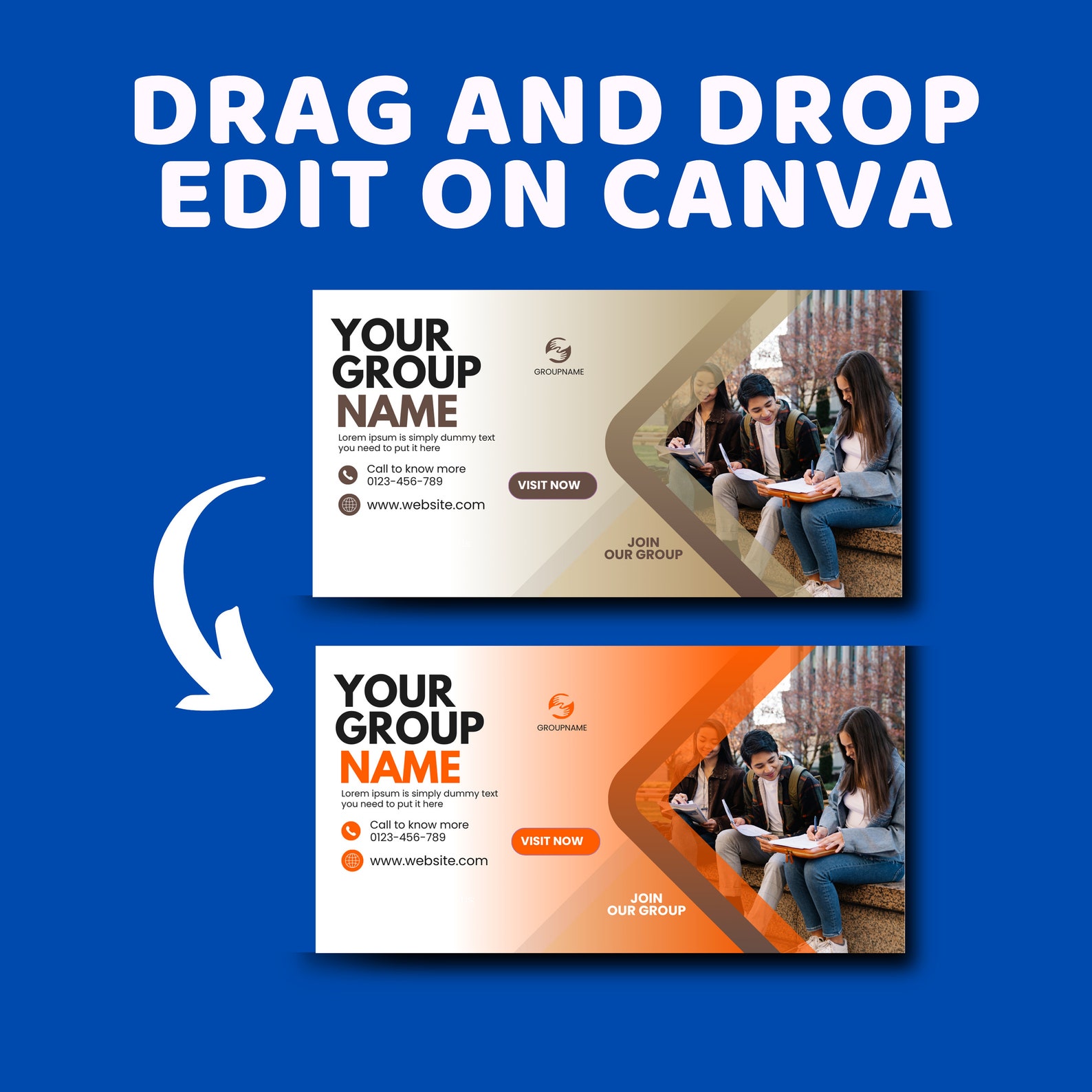 50 Editable Facebook Group Banner Templates (digital Download) - Etsy