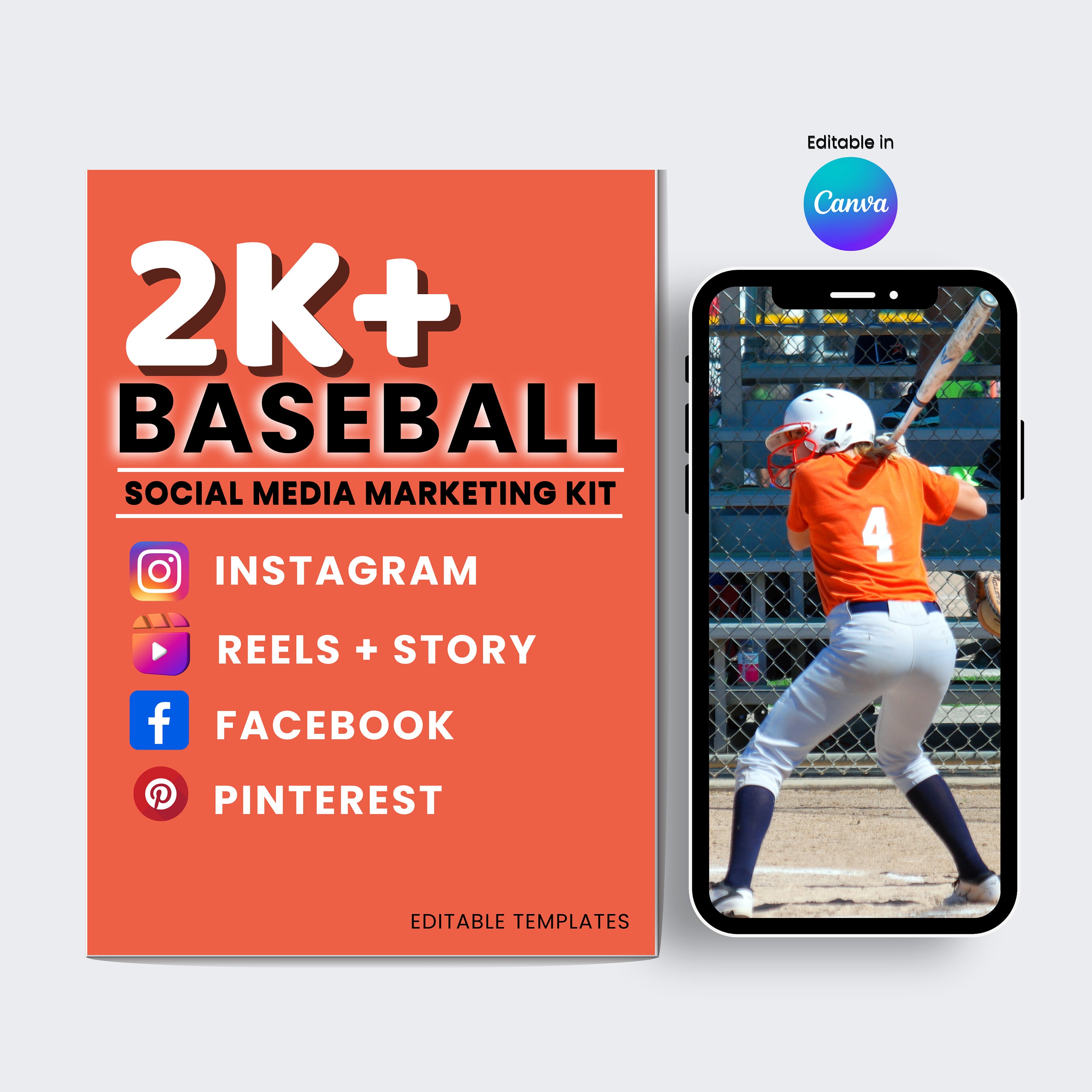 Baseball Social Media Kit | Baseball Social Media Flyer | Baseball ...