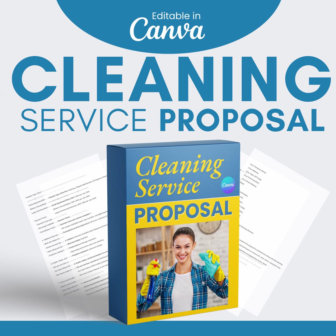 Cleaning Service Proposal | Ultimate Bundle | Cleaning Service Guide - Etsy