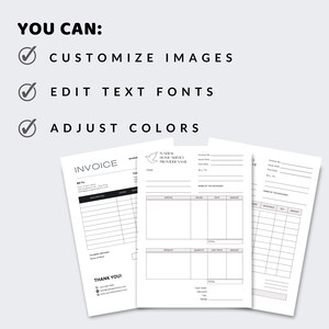 Editable Funeral Invoice Template Bundle (digital Download) - Etsy