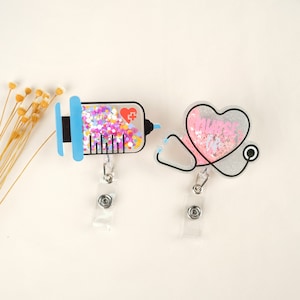 Nurse Doctor Id Badge Holder With Retractable Reel Name Tag Card Clip ...