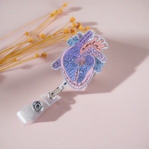 Heart Badge Reel,anatomical Heart Badge Reel,retractable Nurse Doctor ...
