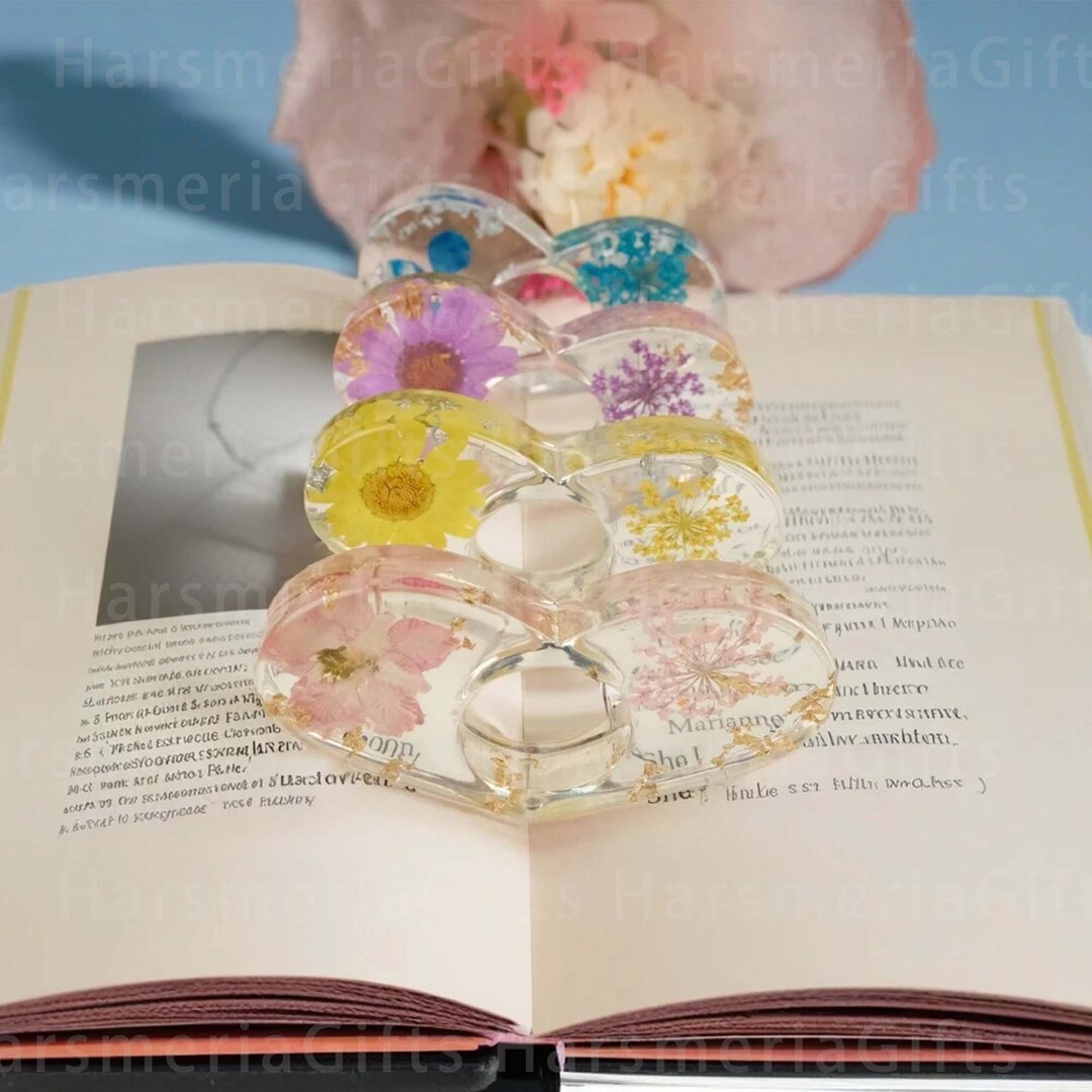 Real Plant Resin Book Page Holder, Dried Fern Thumb Page Holder, Page ...