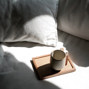 Mug Tray With Unique Design, Wood Personalized Handmade Board, Handle ...