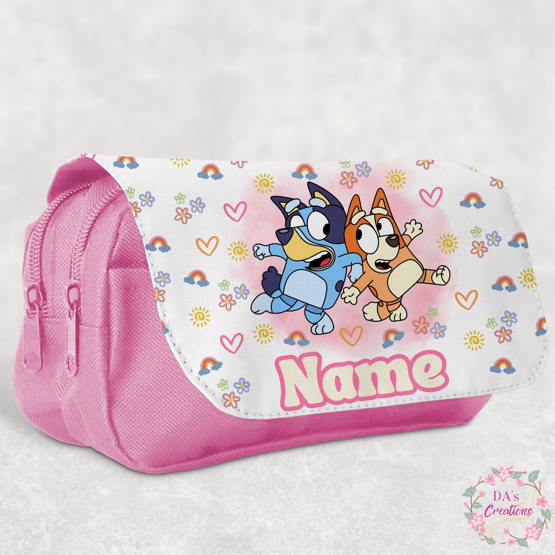 Personalized Bluey Pencil Case Bluey School Supplies Pencil Case With ...