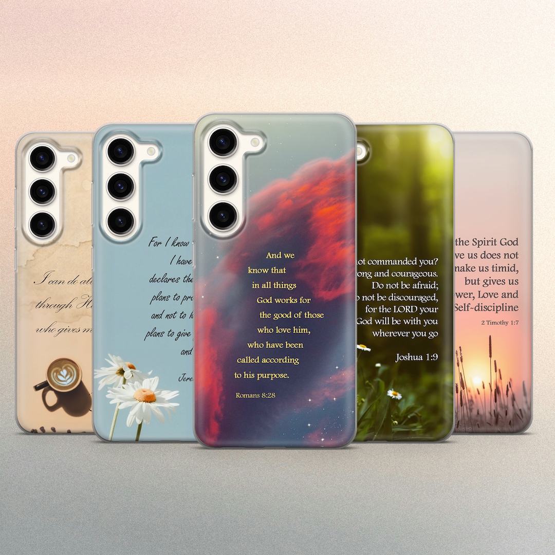 Religious Verses Phone Case Prayer Cover for Samsung S24ultra, S23fe ...